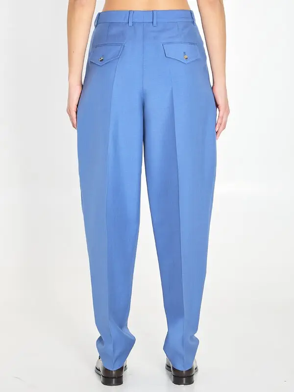 Celine Montauk Trousers In Mohair Wool