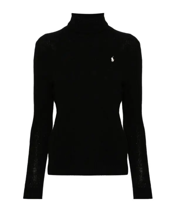 Polo Ralph Lauren Roll Neck Knitted Jumper - Black