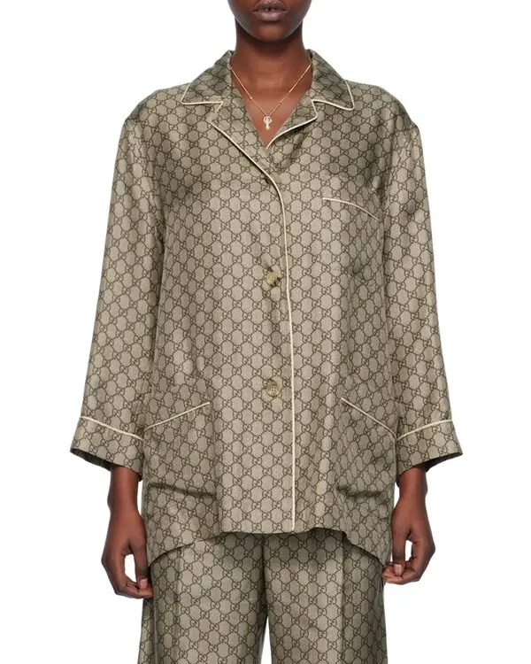 Gucci Gg Supreme Printed Shirt