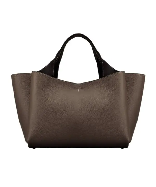 TOD'S Logo Embossed Tote Bag - Brown