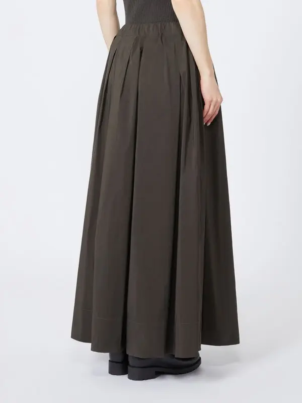Max Mara Cotton Micro Faille Skirt