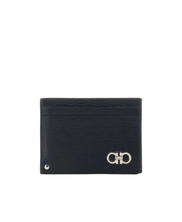 FERRAGAMO Logo Wallet - Deep Ocean