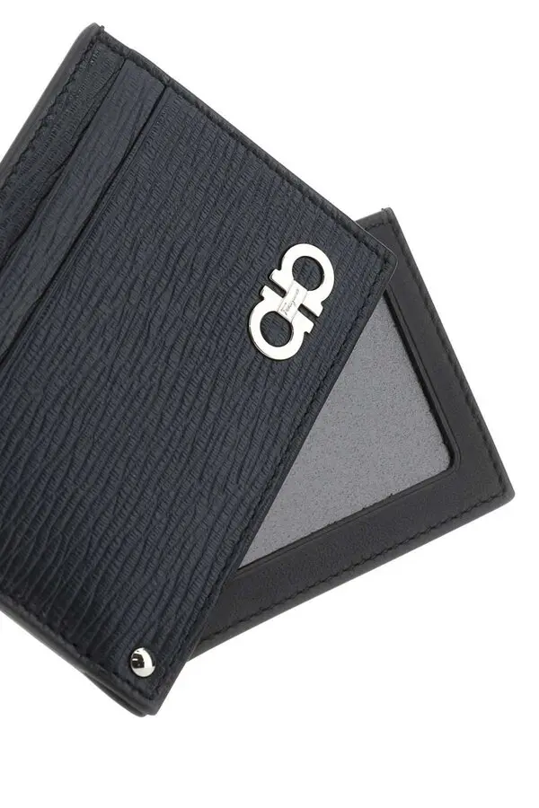 FERRAGAMO Logo Wallet - Deep Ocean