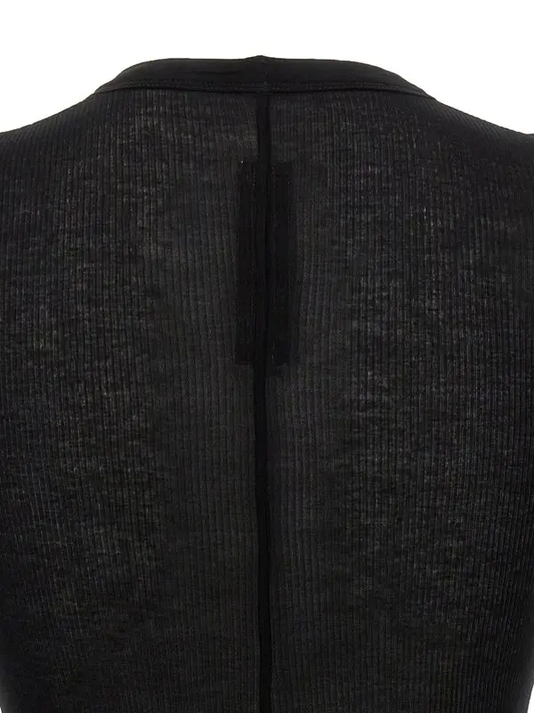 Rick Owens Long Sleeved Knitted T-shirt - Black