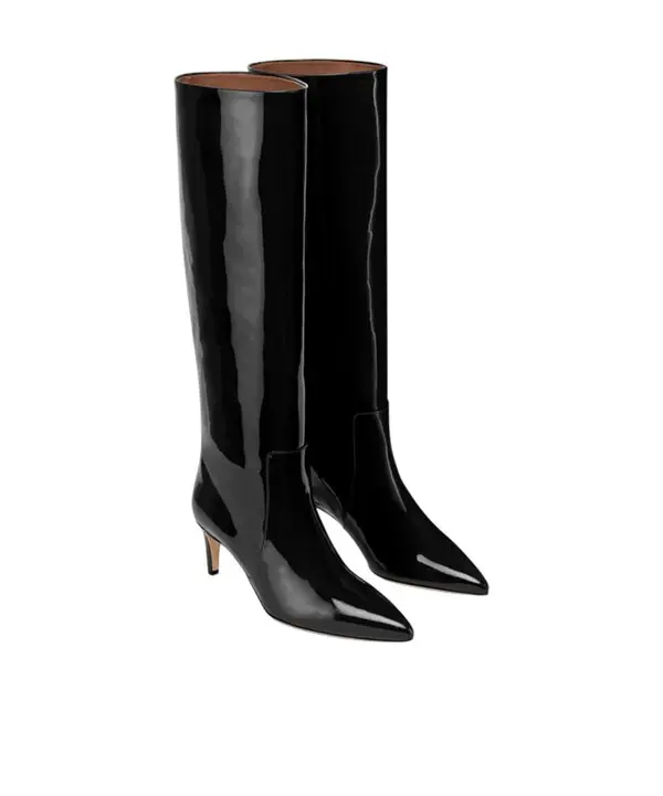 Paris Texas 60mm Pointed-toe Knee-high Boots - Black