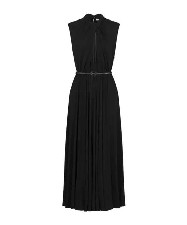 Dior Flared Long Dress - Black