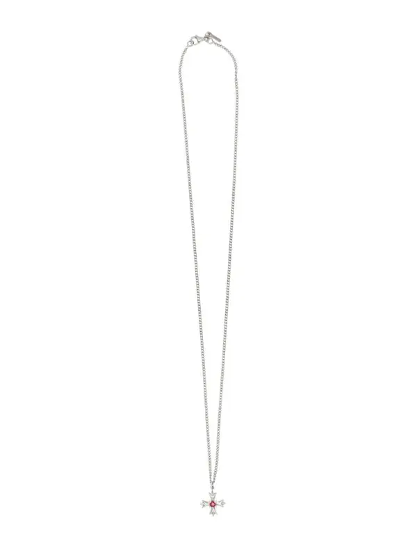 Emanuele Bicocchi Embellished Chain Link Necklace - Silver