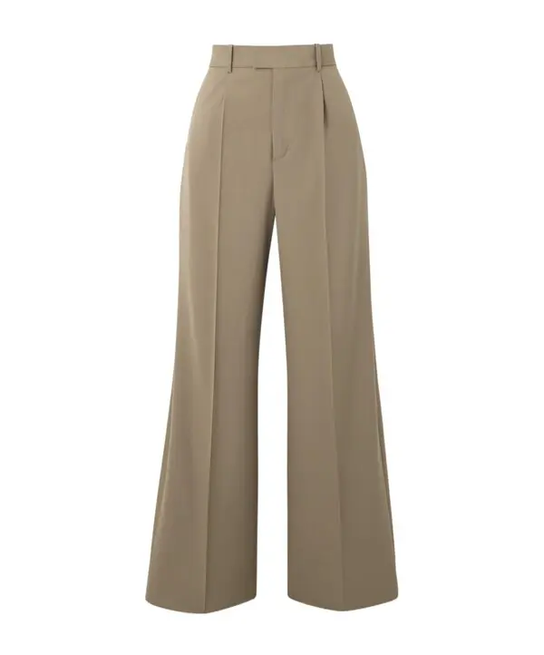 RÓHE Pleated Wool Wide-leg Pants