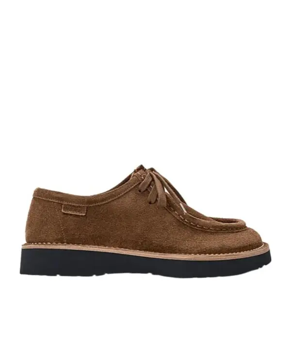 Loewe Faro Suede Lace-up Shoes - Brown