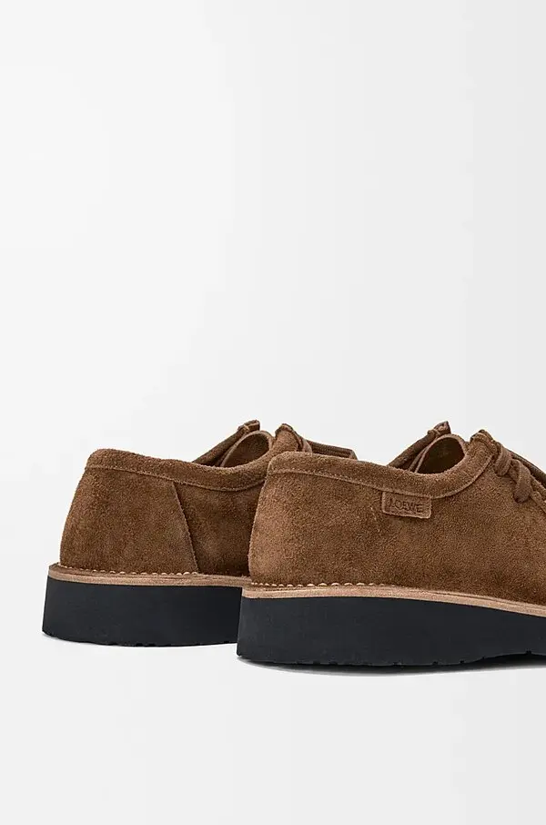 Loewe Faro Suede Lace-up Shoes