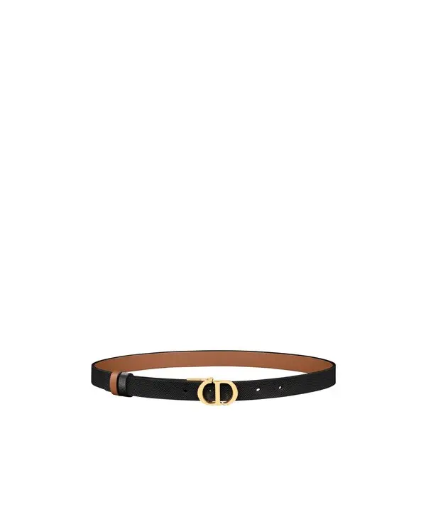 Dior 30 Montaigne Reversible Belt - Black