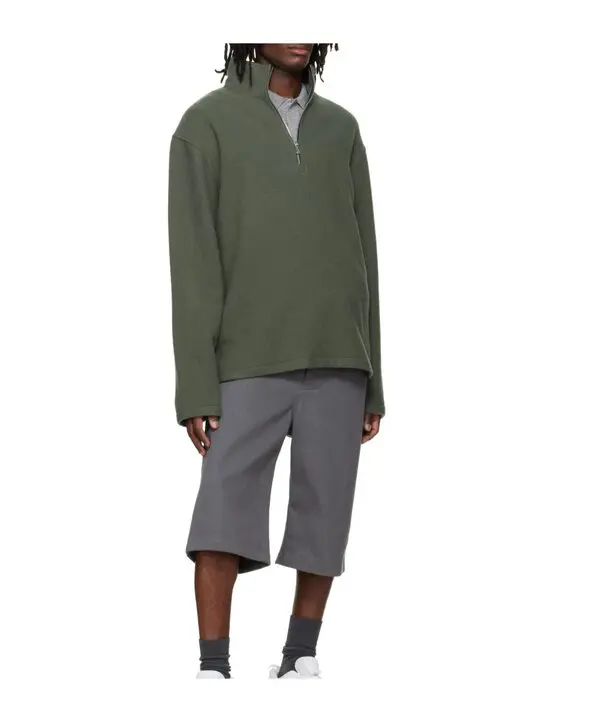 RIER Zip Fleece Top - Green