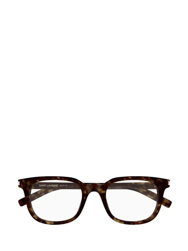 Saint Laurent Tortoiseshell Full Rim Eyeglasses - Brown