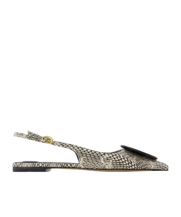 Jacquemus The Duel Slingbacks Flat Pumps - Nude