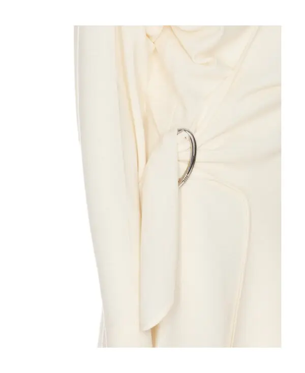 Attico Hurley Asymmetrical Hem Mini Dress