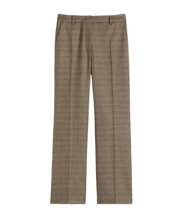 Max Mara Checked Tailored Trousers