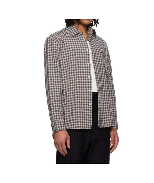 SUNFLOWER Studio Plaid Shirt - Gray