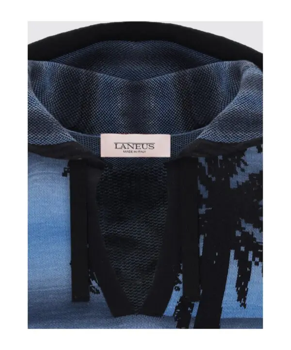 LANEUS Tropical Palm Trees Jacquard Hoodie
