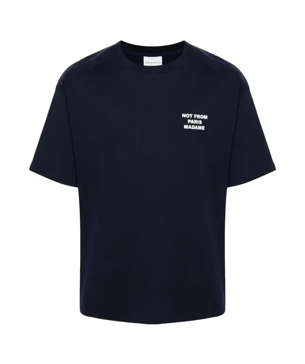 Drole De Monsieur Drôle De Slogan Print T-shirt - Black