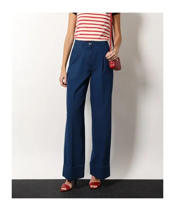 Valentino Garavani Button Detailed Straight Leg Jeans