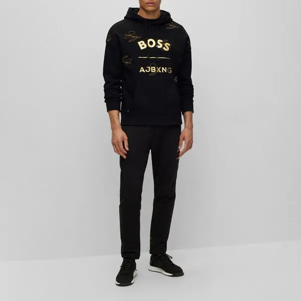 Hugo Boss Logo Print Hoodie