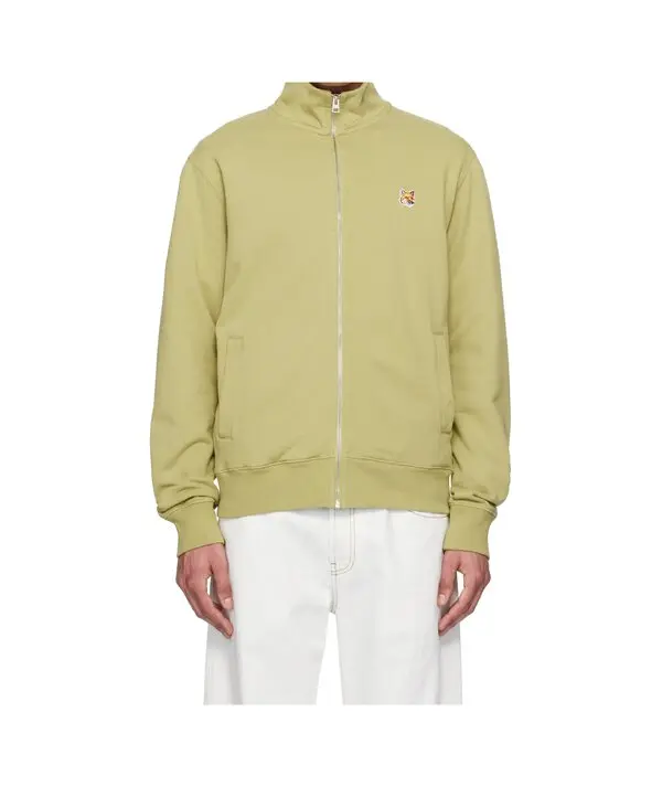 Maison Kitsuné Fox Head Patch Zip-up Cardigan