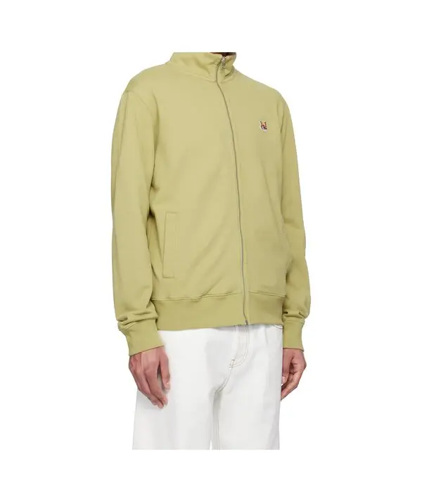 Maison Kitsuné Fox Head Patch Zip-up Cardigan