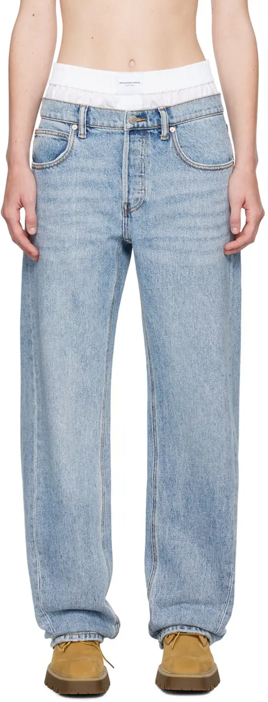 Alexander Wang Boxer Balloon Jeans - Gradient Indigo