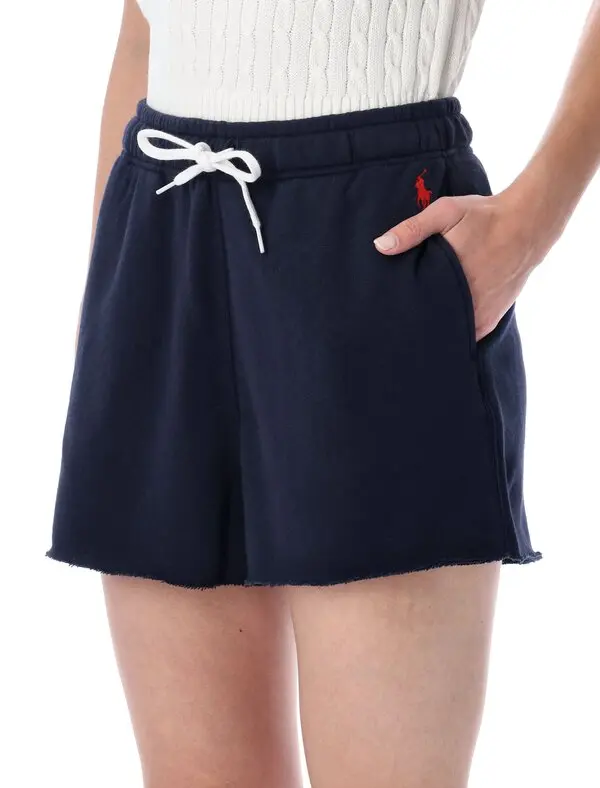 Polo Ralph Lauren Embroidered Drawstring Shorts - Black