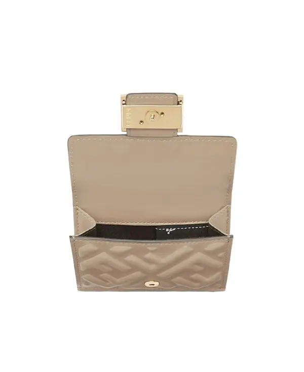 Fendi F Is Embossed Wallet - Nude