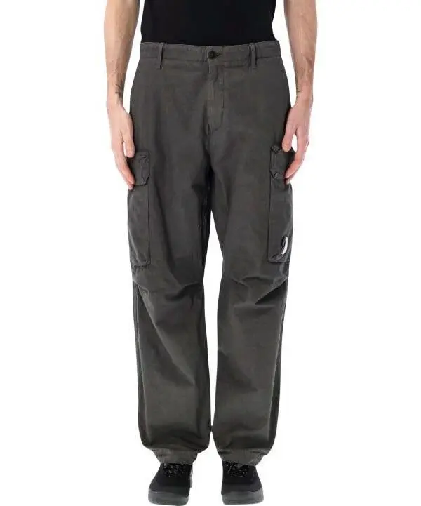 C.P. COMPANY Lens Detailed Cargo Pants - Dark Grey