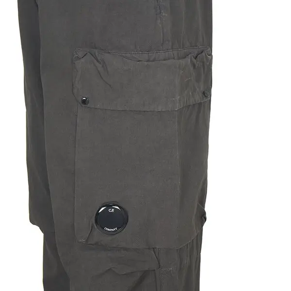 C.P. COMPANY Lens Detailed Cargo Pants - Dark Grey