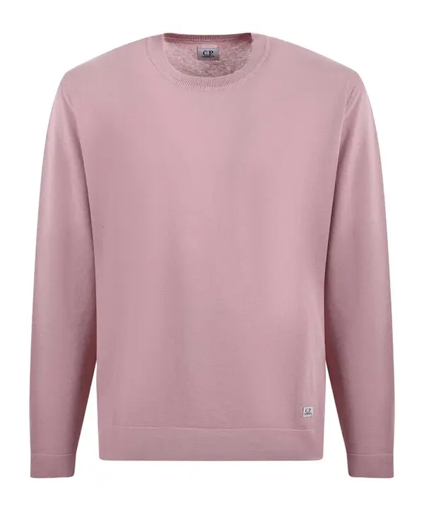 C.P. COMPANY Ribbed Crewneck Knitwear - Pink