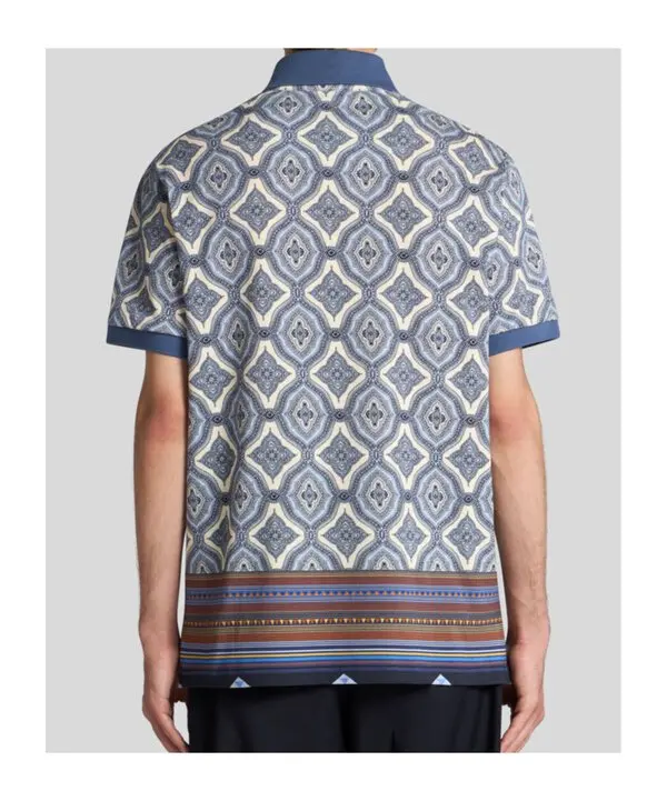 Etro Geometric Patterned Regular Fit Polo Shirt