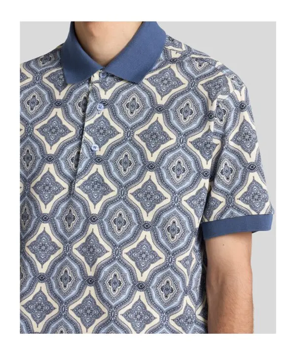 Etro Geometric Patterned Regular Fit Polo Shirt