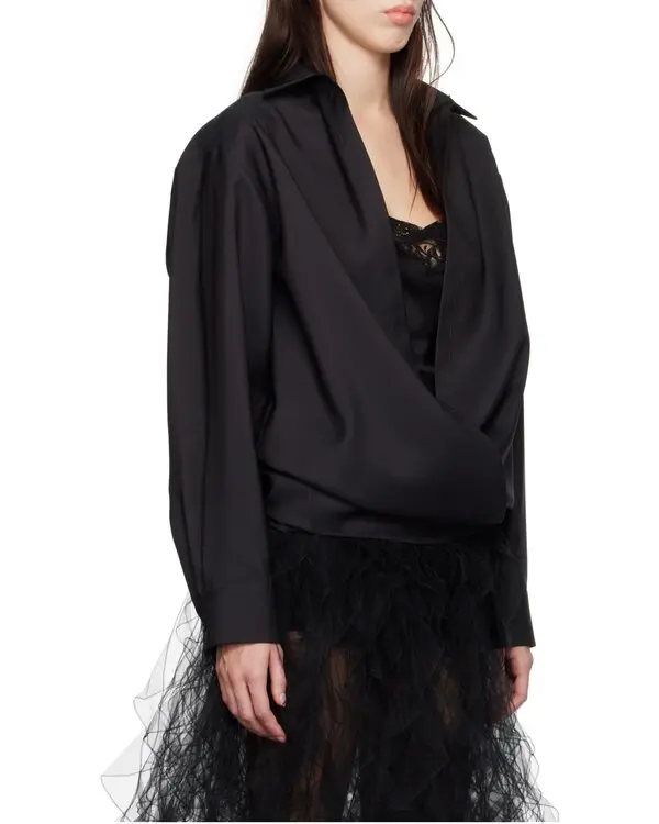 Valentino Garavani Techno Light Wrap Shirt