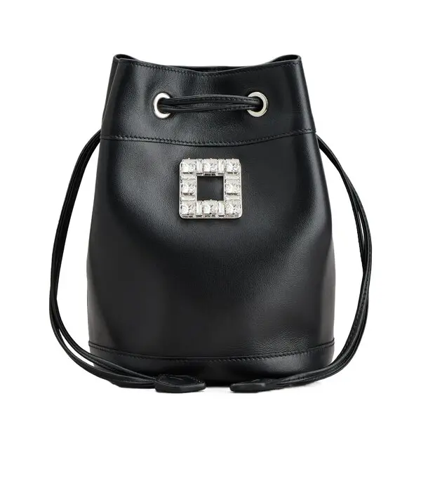 ROGER VIVIER Embellished Buckle Bucket Bag