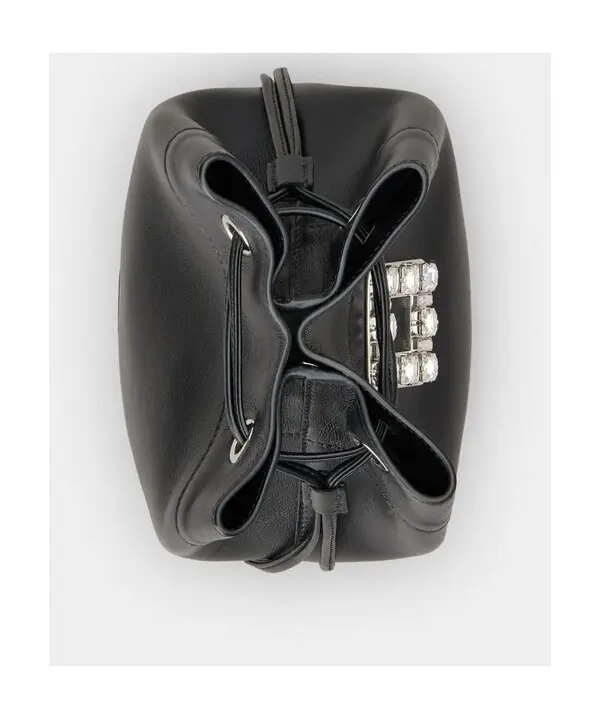 ROGER VIVIER Embellished Buckle Bucket Bag