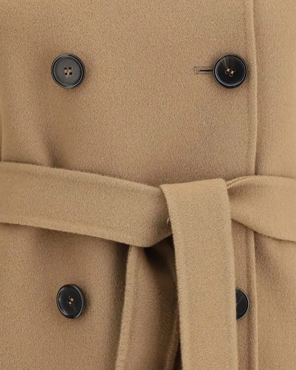 Max Mara Long Sleeved Double Breasted Short Coat