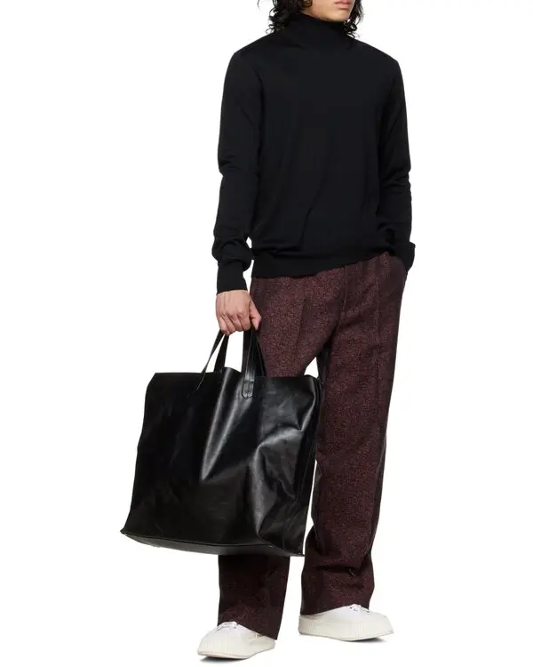JIL SANDER Ribbed Turtleneck Sweater