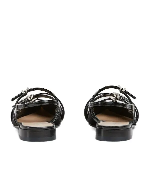 Gucci Strappy Pointed-toe Slingback Flats