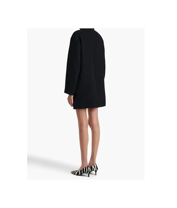 Khaite Lee Dress With High Collar And Eyelets