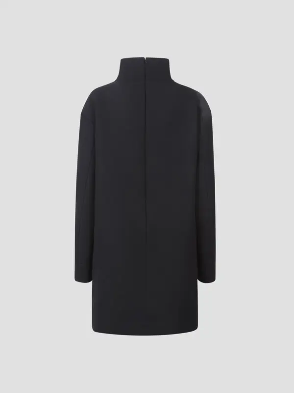 Khaite Lee Dress With High Collar And Eyelets