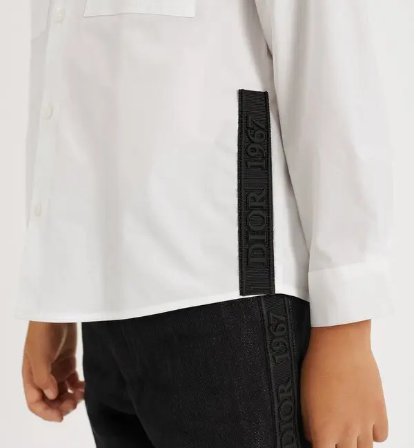 Dior Logo Trim Pocket Shirt