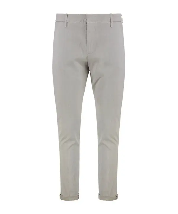 DONDUP Gaubert Cotton Blend Slacks - Gray