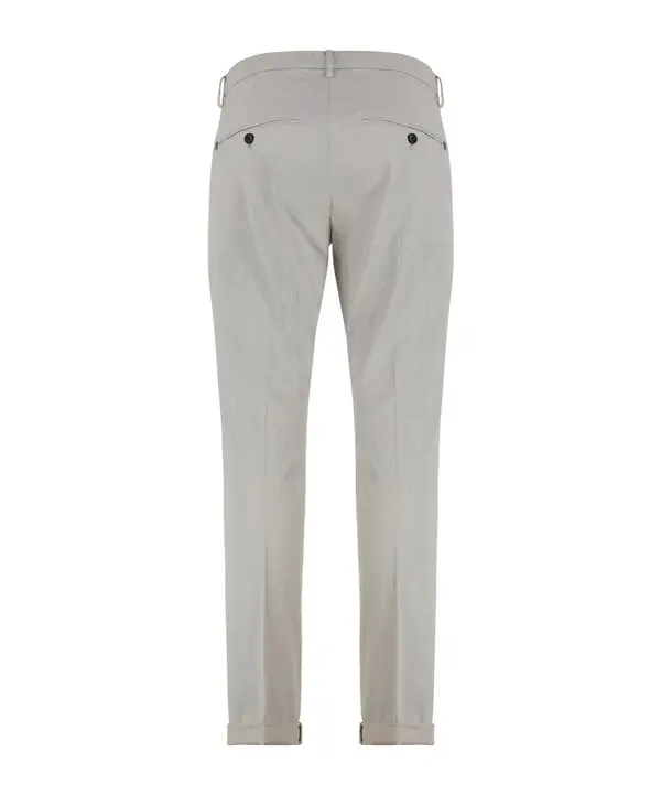 DONDUP Gaubert Cotton Blend Slacks - Gray