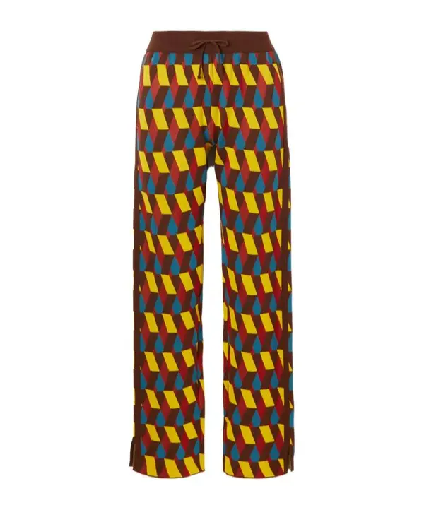 La DoubleJ Geometric Print Casual Pants