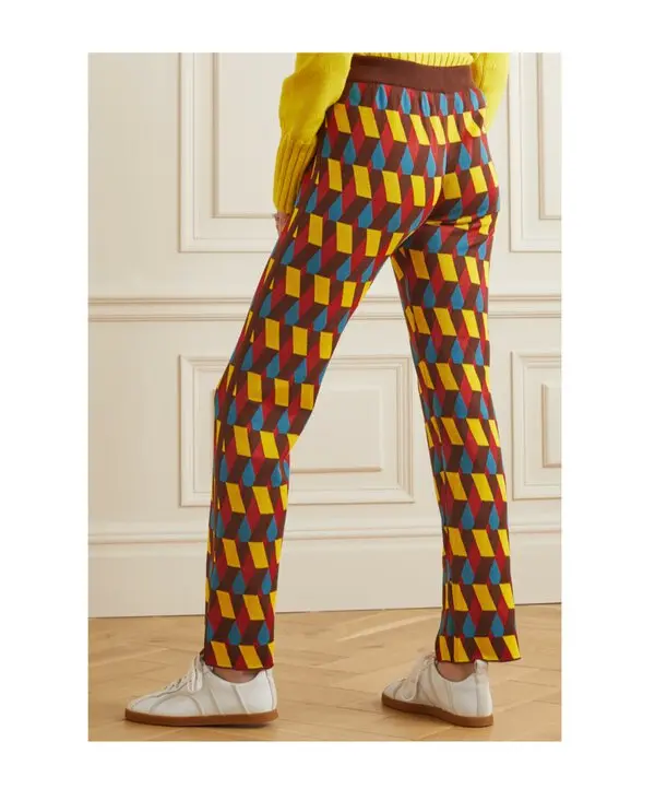 La DoubleJ Geometric Print Casual Pants