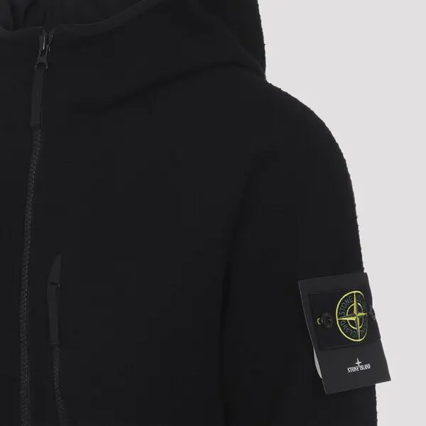 Stone Island Logo Patch Zip-up Jacket