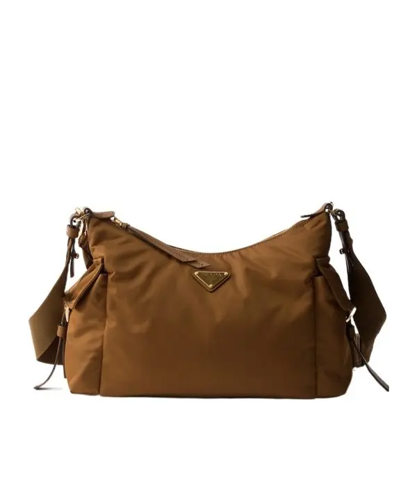 Prada Large Re-nylon And Leather Bag